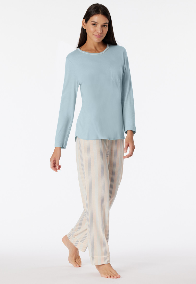 Pyjamas long bluebird - Comfort Nightwear | SCHIESSER
