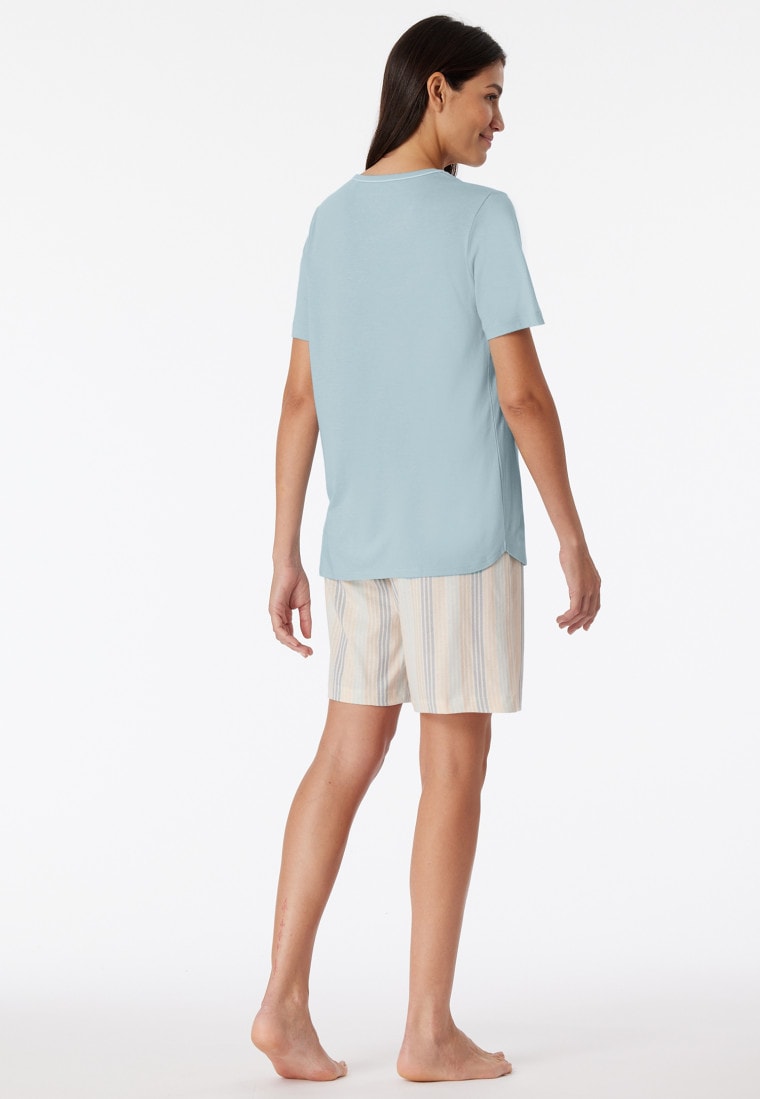 Pyjamas short bluebird - Comfort Nightwear | SCHIESSER